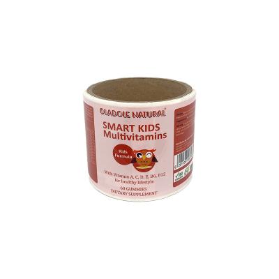 China PVC Self Adhesive Canned Food Sticker Label Waterproof Vinyl Printing for sale
