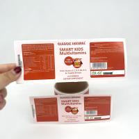 China PVC Self Adhesive Canned Food Sticker Label Waterproof Vinyl Printing for sale