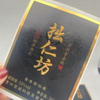 China PVC Bopp Texture Paper Wine Bottle Private Label UV Ink  High Vscosity for sale