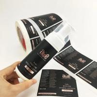China Water Bottle Custom Vinyl Stickers Printing Die Cut Gold Foil CMYK Cosmetics for sale