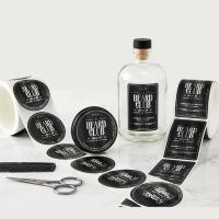 China Water Bottle Custom Vinyl Stickers Printing Die Cut Gold Foil CMYK Cosmetics for sale