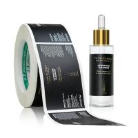 China Printing Custom cosmetics Adhesive Circle Stickers Packaging Roll Label Waterproof for sale