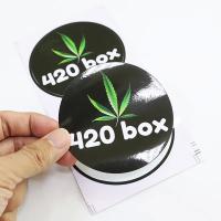 China Box Packing Custom Packaging Labels Stickers For Cosmetic With Logo 500pcs for sale