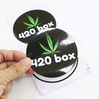 China Box Packing Custom Packaging Labels Stickers For Cosmetic With Logo 500pcs for sale