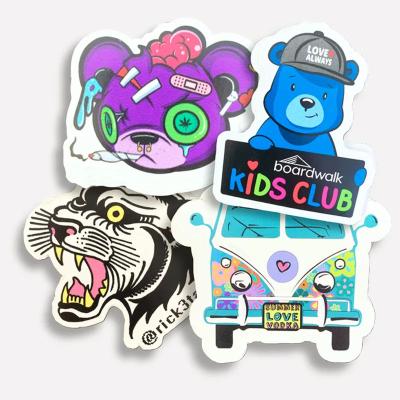 China Waterproof Die Cut Vinyl Stickers CMYK Color Printing Custom Brand Logo for sale