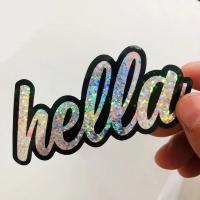 China Custom Printing Waterproof Vinyl Stickers Adhesive PVC Die Cut Logo Sticker for sale