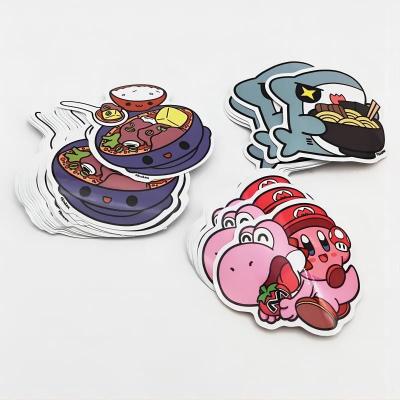 China Waterproof Vinyl PVC Die Cut Label Custom Adhesive Print Company Logo Stickers for sale