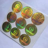 China Round 3D Laser Holographic Hologram Sticker Custom Logo Made Printed for sale
