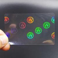 China Custom Transparent Hologram Overlay Stickers Holographic Sticker For ID Card for sale
