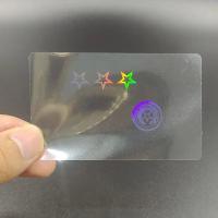 China Custom Transparent Hologram Overlay Stickers Holographic Sticker For ID Card for sale