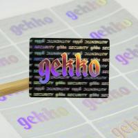 China Anti Fake Logo Printing 3D Holographic Security Label Card Laser Hologram Sticker for sale