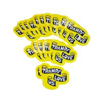 China Individual Logo Printing Die Cut Sticker Labels Waterproof PVC Vinyl Adhesive Stickers for sale