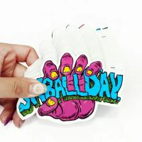 China Custom Printed Die Cut Stickers Label Waterproof Vinyl Self Adhesive for sale
