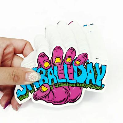 China Custom Printed Die Cut Stickers Label Waterproof Vinyl Self Adhesive for sale