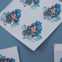 China Creative Custom Printing Holographic Vinyl Stickers Die Cut Eco Friendly Mixed Colors PVC for sale