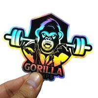 China Custom Anime Holographic Foil Sticker Waterproof Cartoon Vinyl Sticker Paper for sale
