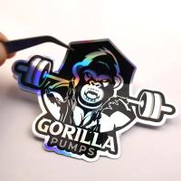 China Custom Anime Holographic Foil Sticker Waterproof Cartoon Vinyl Sticker Paper for sale