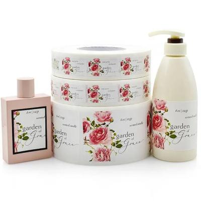 China Waterproof Vinyl Bottle Stickers Roll Adhesive Sticker For Bottle Packaging for sale