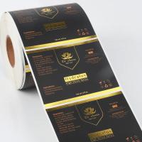 China Custom Gold Foil Label Sticker Print Private Labels For PET Lotion Cosmetic Bottle for sale