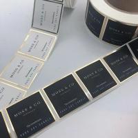 China Gold Hot Stamping Custom Cosmetic Labels Vinyl PET Waterproof Label For Bottle for sale