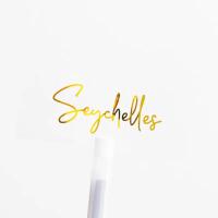 China Clear Gold Foil Waterproof Plastic Stickers Self Adhesive Vinyl Transparent Logo Label for sale