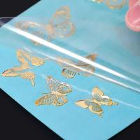 China Luxury Gold Adhesive Metal Transfer Stickers Waterproof Emboss 3D Metal Sticker for sale