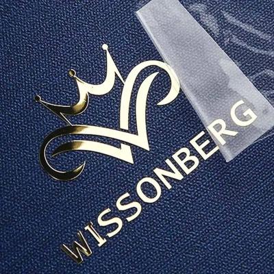 China Luxury Gold Adhesive Metal Transfer Stickers Waterproof Emboss 3D Metal Sticker for sale