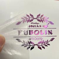 China Waterproof 3D Printed UV Transfer Clear Hologram Labels Custom Gold Foil Logo Stickers for sale