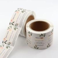 China Waterproof Custom Cosmetic Labels Gold Foil Vinyl Stickers Roll for sale