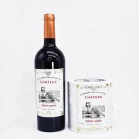 China Customized Private Wine Label Self Adhesive Luxury Textured Paper Embossed Gold Foil for sale