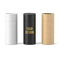 China Cosmetic Skincare Bottle Labels Offset Printing For Cardboard Round Paper Tube for sale