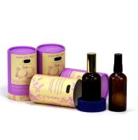 China Cosmetic Skincare Bottle Labels Offset Printing For Cardboard Round Paper Tube for sale