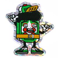 China Epoxy Anime Die Cut Sticker Labels Custom Printed Waterproof Adhesive Holographic for sale