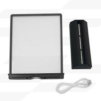 China Rechargeable A4/A5 LED Table Light Box Double Sided Desktop Illuminated Menu Sign for sale
