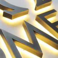 China LED 3D Custom Metal Letter Signs For Buildings Advertising Display for sale