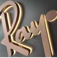 China LED 3D Custom Metal Letter Signs For Buildings Advertising Display for sale