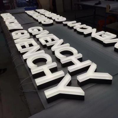 China 3D Advertising LED Acrylic Letters Signs Frontlit And Backlit For Store Front Signs for sale