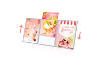 China Super Bright Poster Frame Light Box Ultra Slim Tempered Glass Advertising Light Box Display for sale