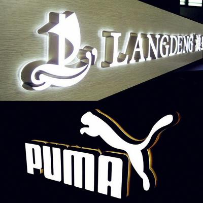 China Custom Metal Letters Signs Wall 3D Stainless Steel Channel Letter Signs for sale