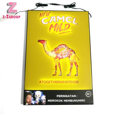 China Dynamic Ceiling LED Fabric Lightbox Integrated IC Programmable Billboard LED Vertical Light Box for sale