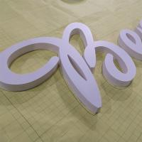 China Customized PVC Foam Board Flat Cut Letters , Flat Cut 3D Plastic Letters for sale