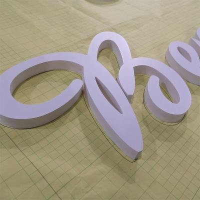 China Customized PVC Foam Board Flat Cut Letters , Flat Cut 3D Plastic Letters for sale