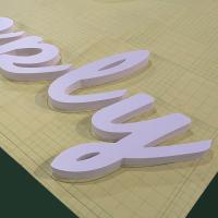 China Lightweight Flat Cut Letter Signs , 3D Foam Board Letters Advertising Sign for sale