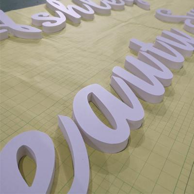 China Lightweight Flat Cut Letter Signs , 3D Foam Board Letters Advertising Sign for sale