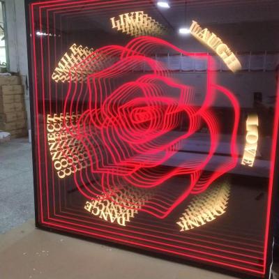 China Infinity Letter Mirror — Multi-layer Mirror 3D Acrylic Letter with Custom Neon LED for sale