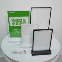 China A4 A5 Rechargeable Double Sided LED Advertising Light Box Bar Super Slim Tabletop LED LightBox for sale