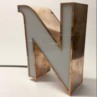 China Exquisite Metal Letters Signs Edging 3D Stainless Steel Letters Signs Advertising Display for sale