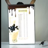 China Restaurant Double Sided LED Light Box Hanging Billboard Acrylic Ultra Slim LED Light Box Sign for sale