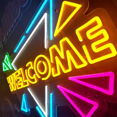 China Custom Logo Neon Signs Letters 12V LED Happy Birthday Sign For Room for sale