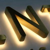 China 3D Metal Backlit Letter Signs For Wall / Storefront Advertising Display OEM for sale